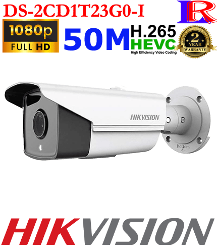 Hikvision 50 Meter Bullet IP Camera DS-2CD1T23G0-I - Hikvision Sri Lanka